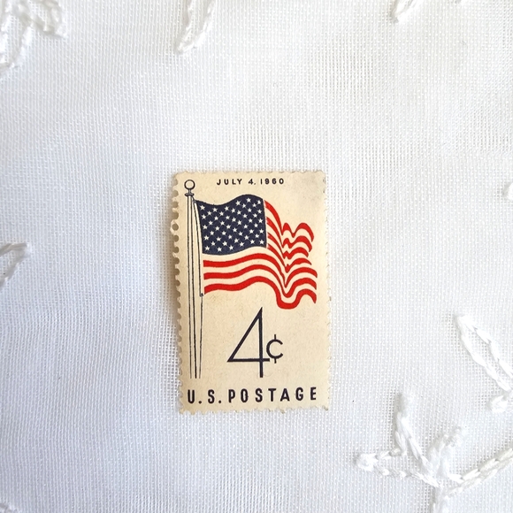 Other | July 4th 196 50 Star Usa Flag Single 4c Postage Vintage Stamp ...